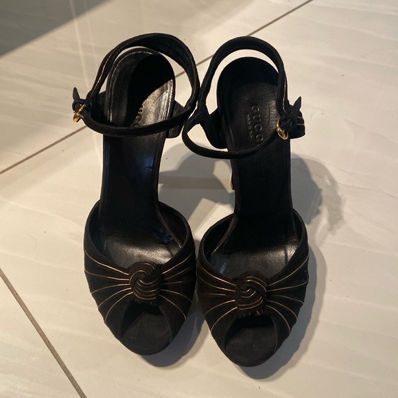 Gucci | Shoes | Gucci High Heel Black Pumps Size 5 2 | Poshmark